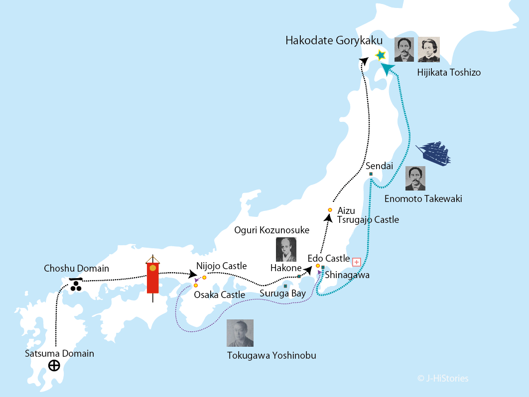 Cherry blossoms and red leaves at Hakodate Goryokaku Fort_桜と紅葉の名所、五稜郭 ...