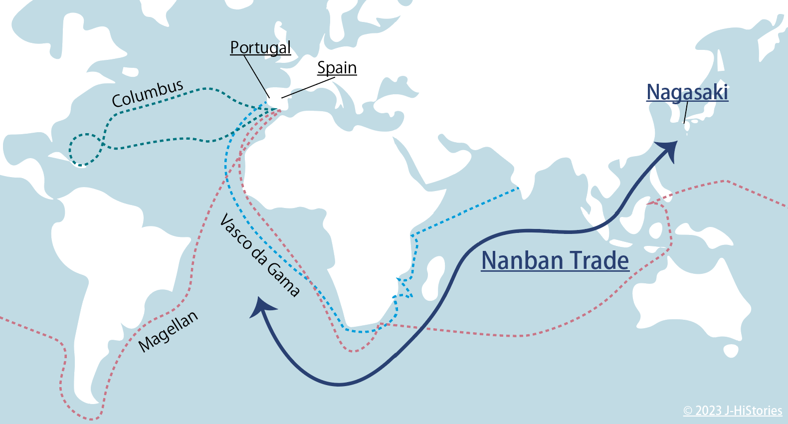 Nagasaki Port, the blooming Nanban trade and Christianity | jhistories ...